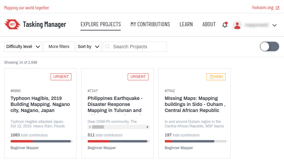 TeachOSM Tasking Manager