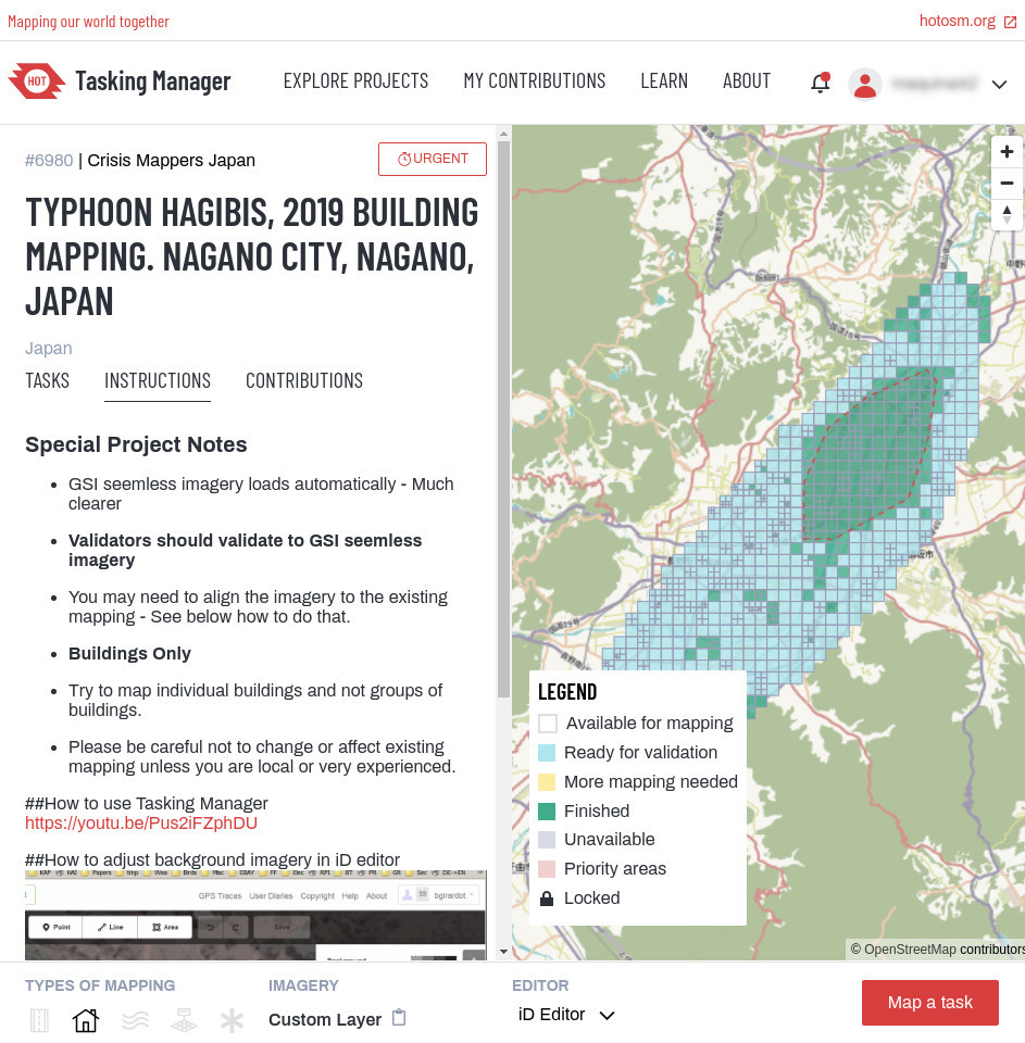TeachOSM Tasking Manager